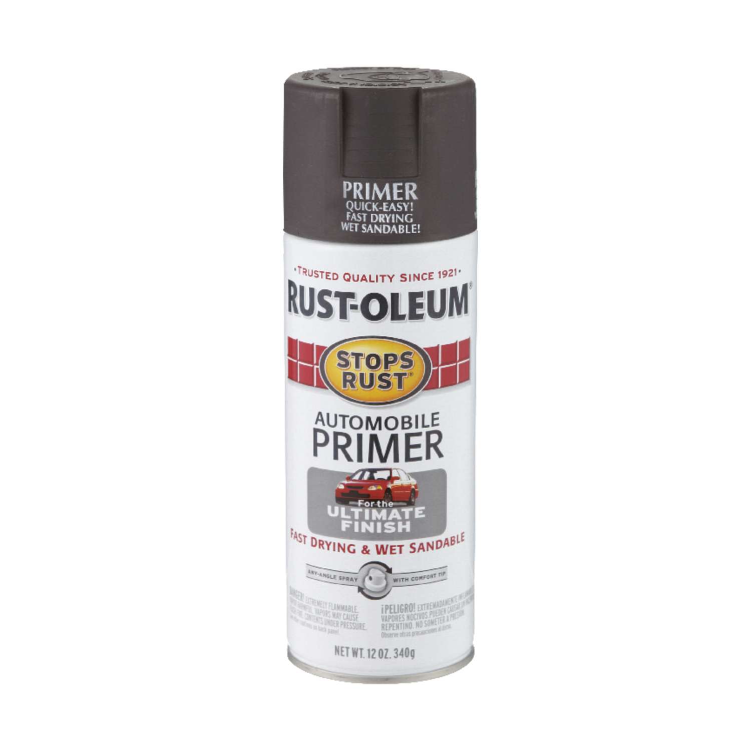 Rust-Oleum Stops Rust Dark Gray Flat Oil-Based Alkyd Spray Primer 12 oz ...