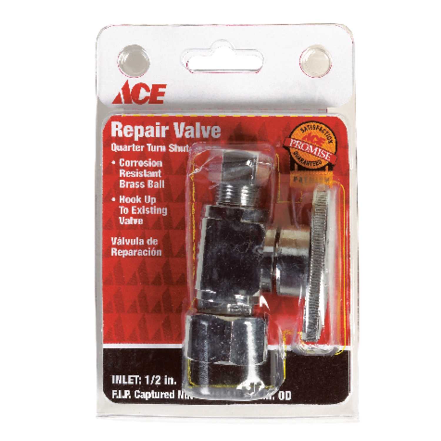 Ace 1/2 FIP x 3/8 FPT Brass Repair Valve - Ace Hardware