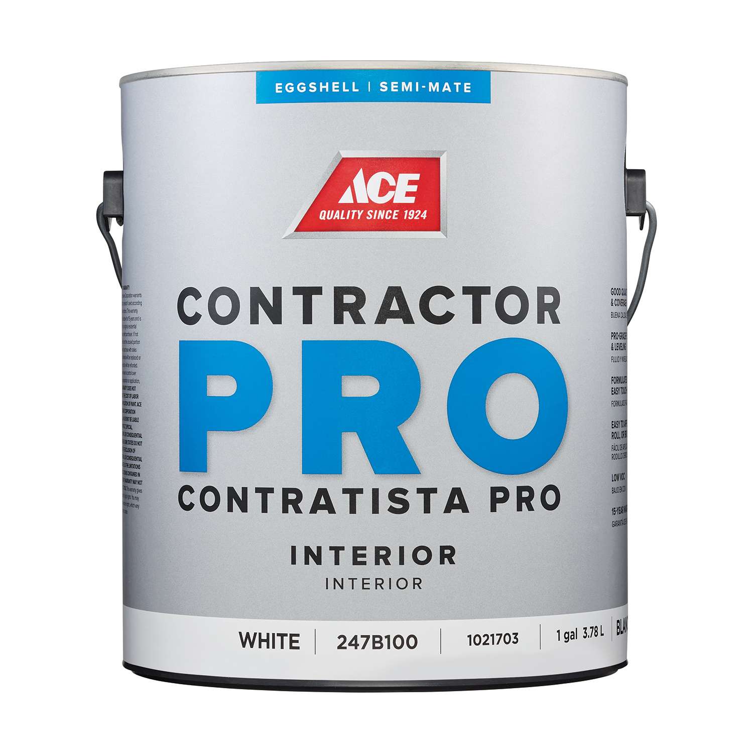 Ace Contractor Pro Eggshell White Water-Based Paint Interior 1 gal ...