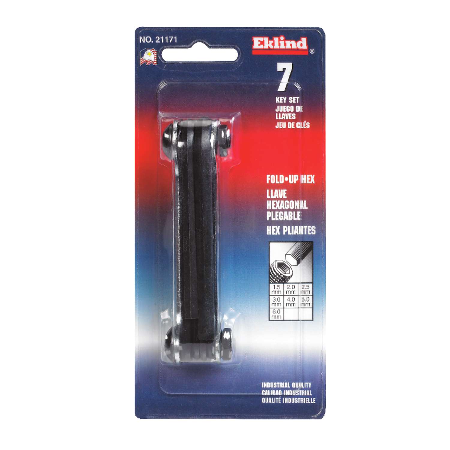 Eklind Metric Fold-Up Hex Key Set 7 pc - Ace Hardware