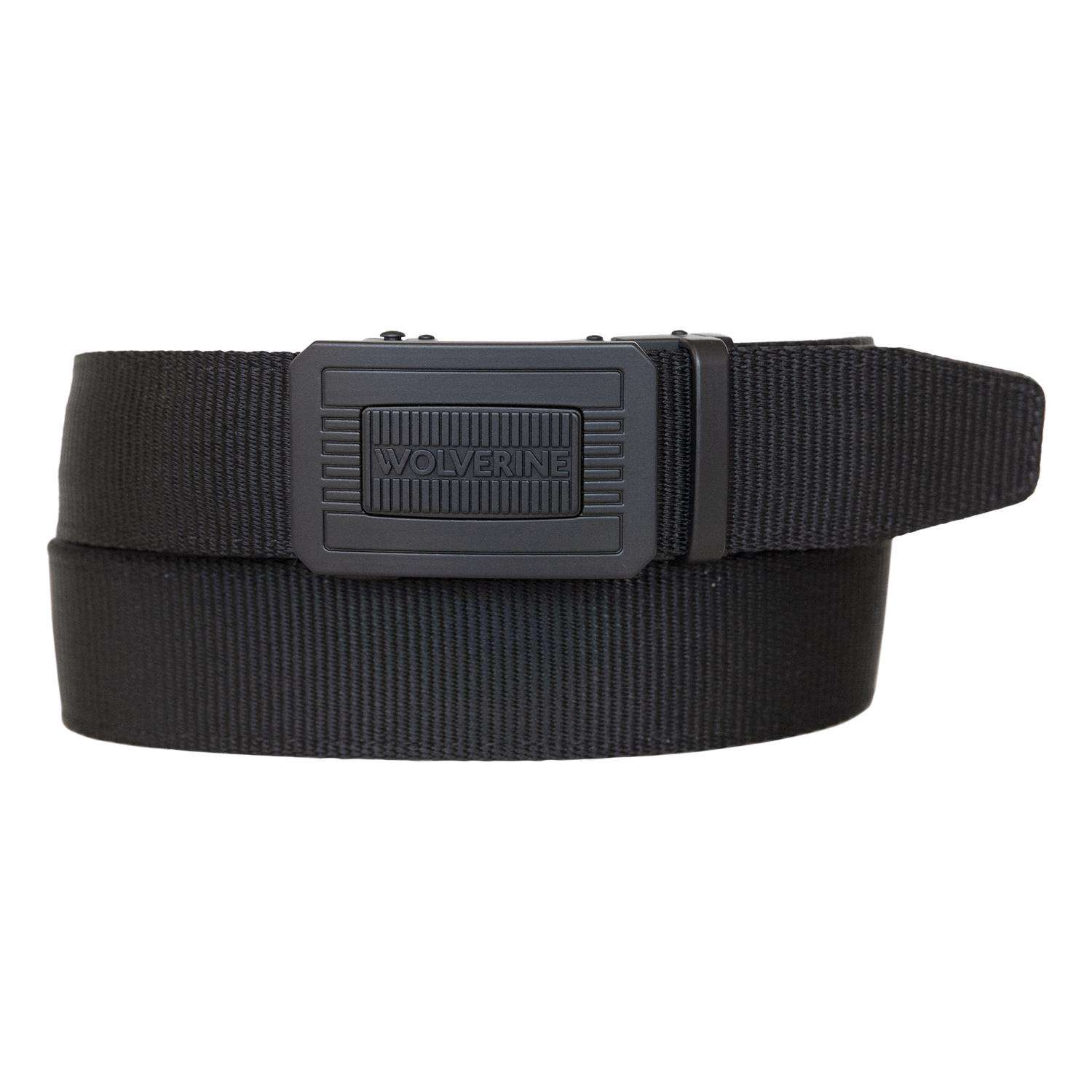 Wolverine Leather/Nylon Ratchet Belt 1.5 in. W Black - Ace Hardware