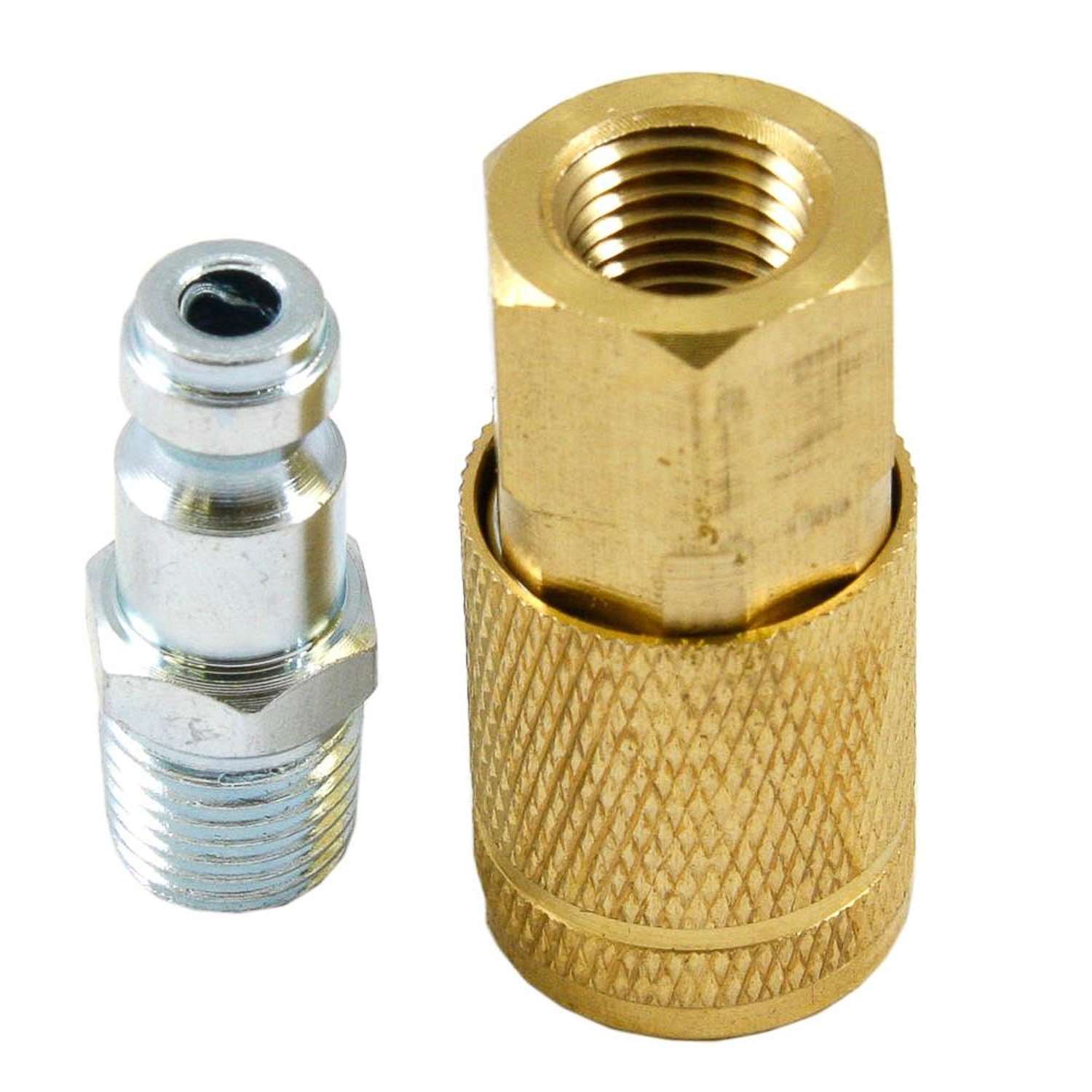 Forney Brass/Steel Air Coupler and Plug Set 1/4 in. 1/4 in. 2 pc. - Ace ...