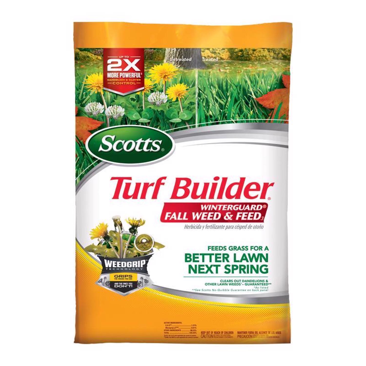 Scotts Turf Builder Weed & Feed Lawn Fertilizer For Multiple Grass ...