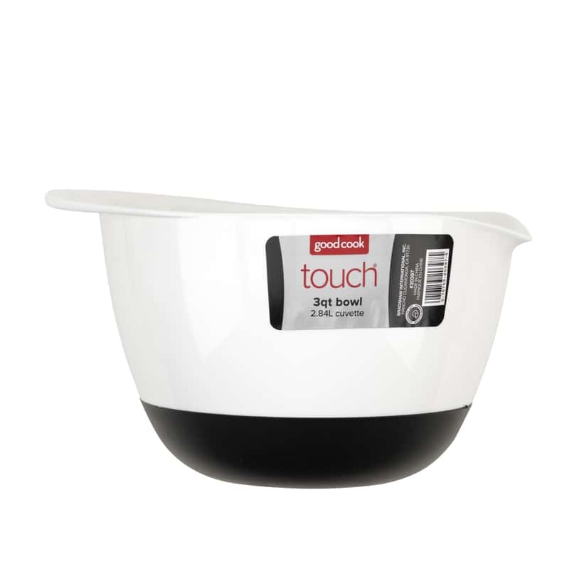 Good Cook 3 qt Plastic Black/White Mixing Bowl 1 pc - Ace Hardware