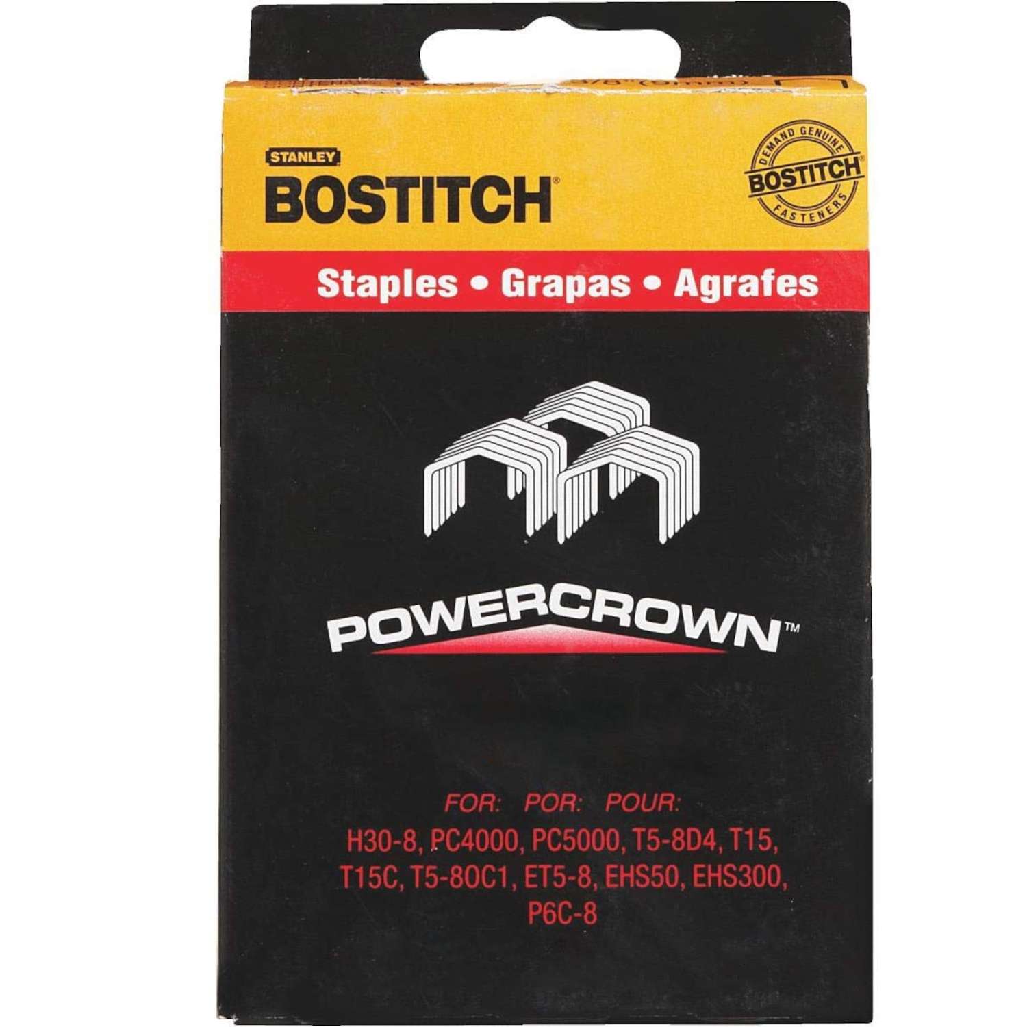 Bostitch STCR-Style 7/16 in. W X 1/2 in. L 18 Ga. Power Crown Staples ...