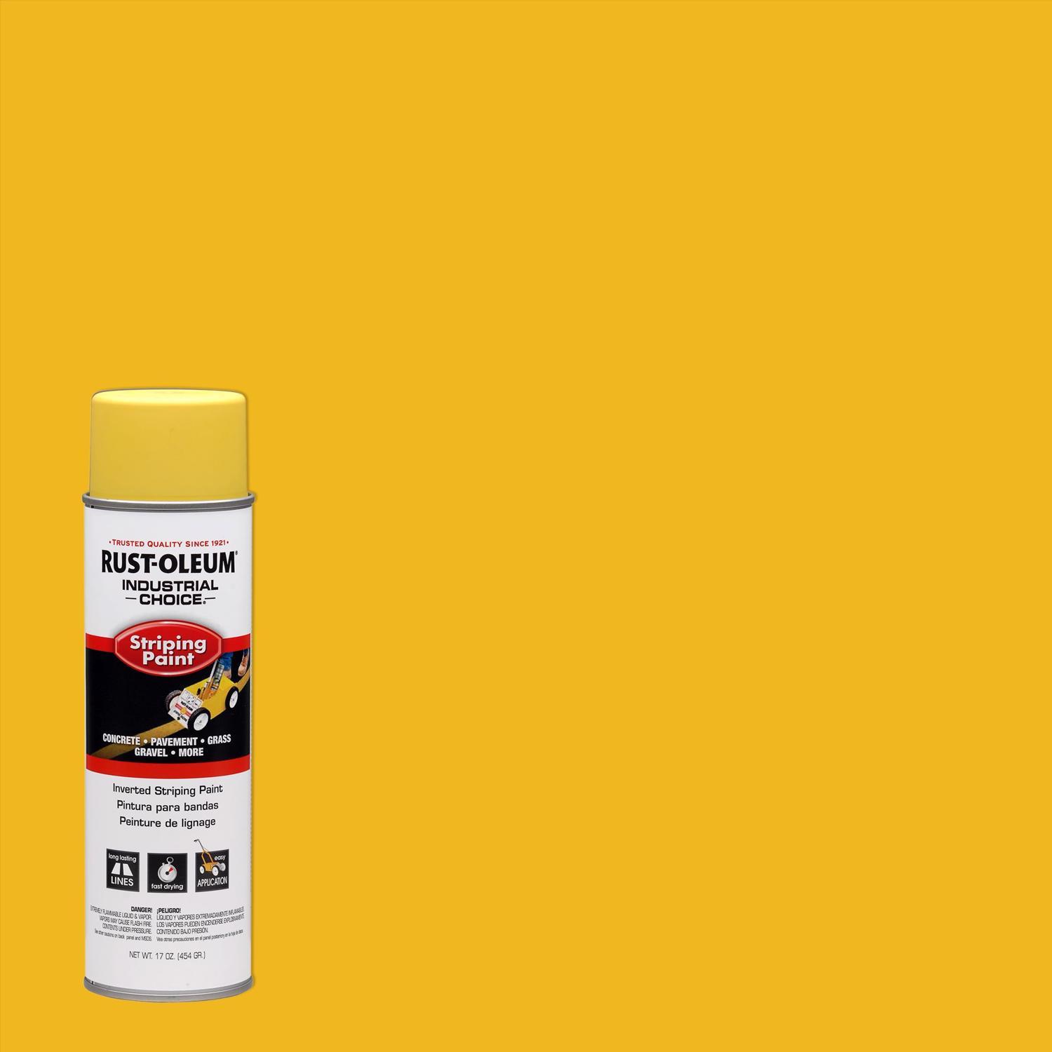 Rust-Oleum Industrial Choice Gloss Yellow Spray Paint 18 oz Mfr ...