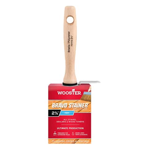Wooster Bravo Stainer 2-3/4 in. Firm Flat Stain Brush - Ace Hardware