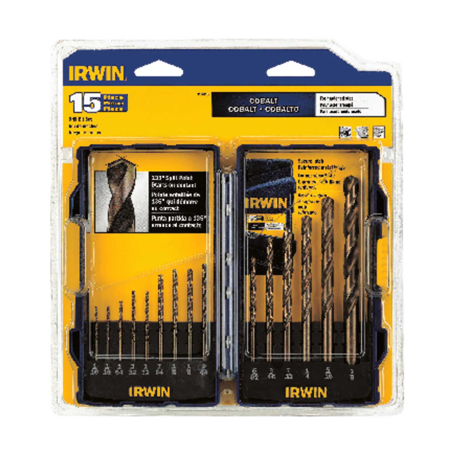 Irwin Cobalt Multi Size in. Dia. x Multiple L High Speed Steel Drill ...