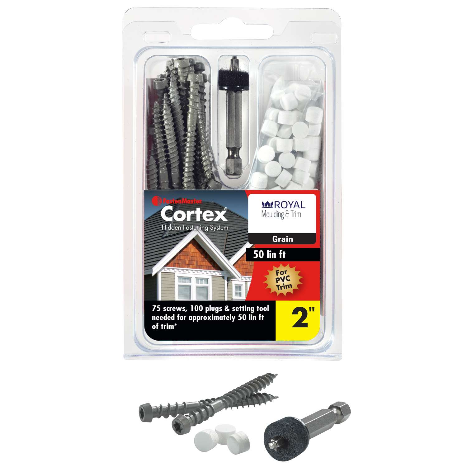 FastenMaster Cortex No. 9 X 2 in. L Star Trim Head Trim Screws with ...