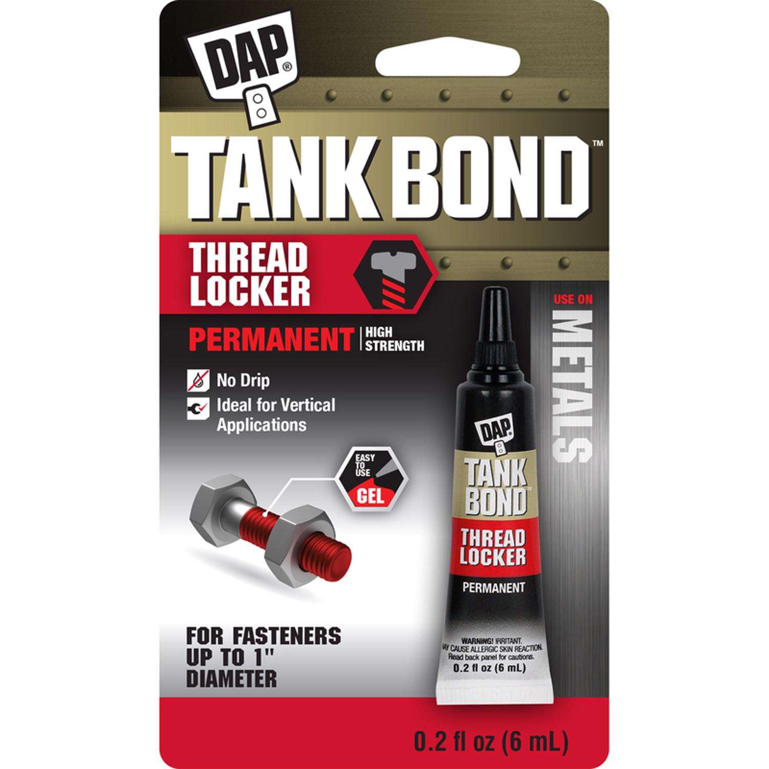 DAP Tank Bond High Strength Polymer Thread Locker Permanent 0.2 oz ...