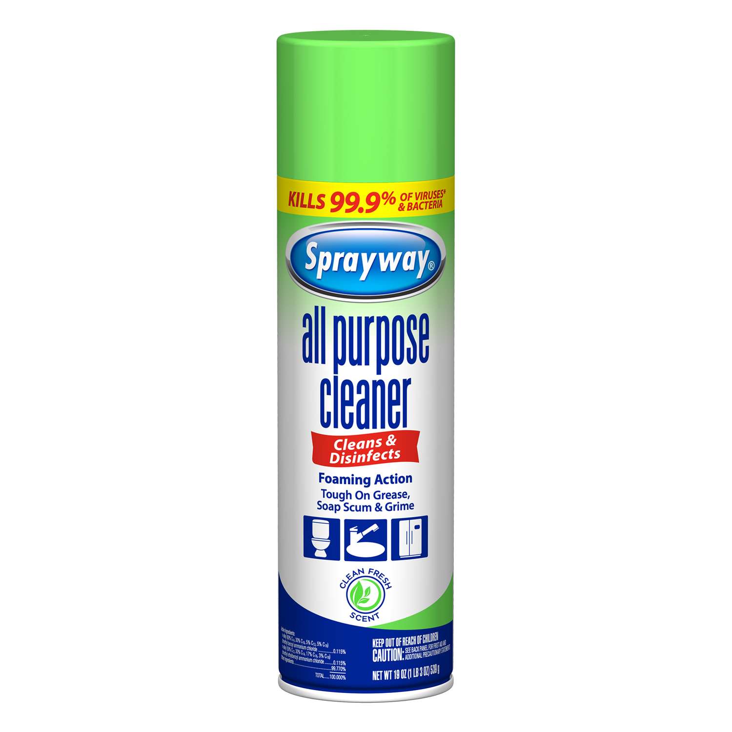 Sprayway Fresh Scent All Purpose Cleaner Foam 19 oz - Ace Hardware