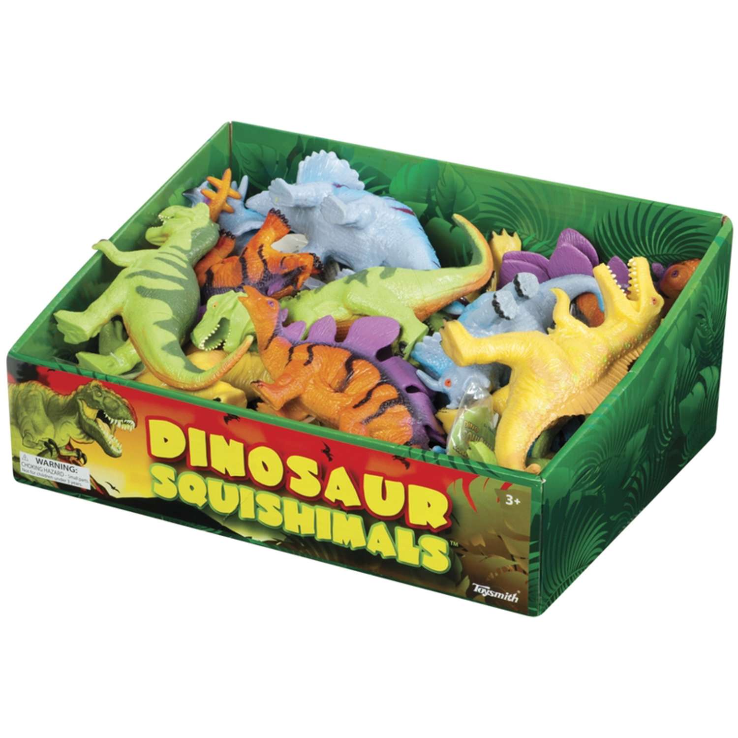 Toysmith Dinosaur Squishimals Plastic Multicolored 1 pc - Ace Hardware