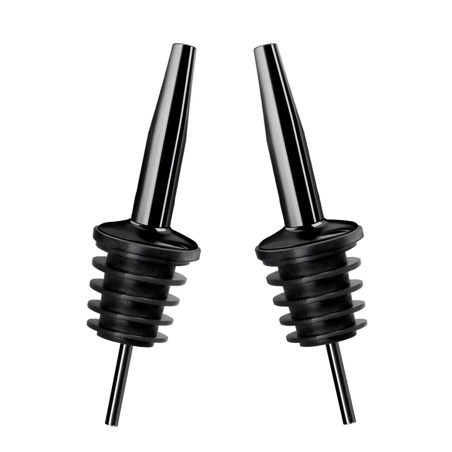 Final Touch Black Stainless Steel/Silicone Bottle Pourer Mfr# FTA7003 ...