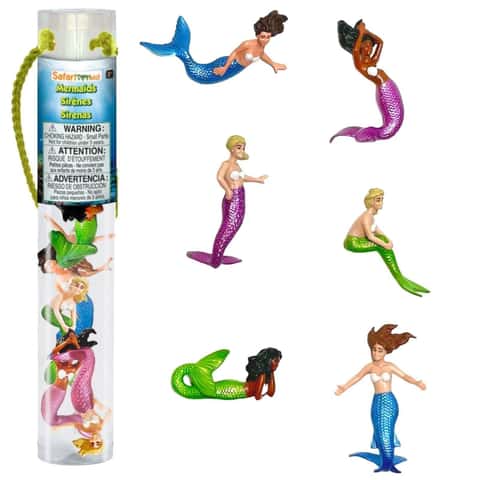 Safari Ltd Designer Toob Mermaids Toy Plastic Multicolored 6 pc - Ace ...