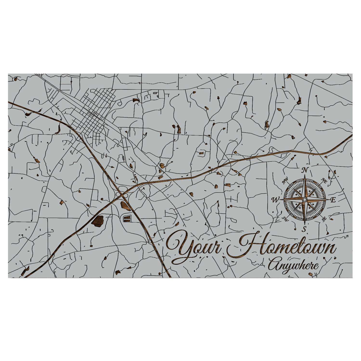 Fire & Pine 15 in. H X 25.25 in. W Lunar Surface Wood Custom Map - Ace Hardware