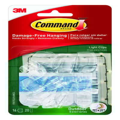 3M Command Plastic Light Clips 16 pk - Ace Hardware