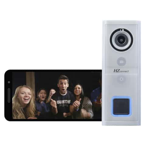 Heath Zenith Black/Gray Plastic Wired Smart-Enabled Video Doorbell ...