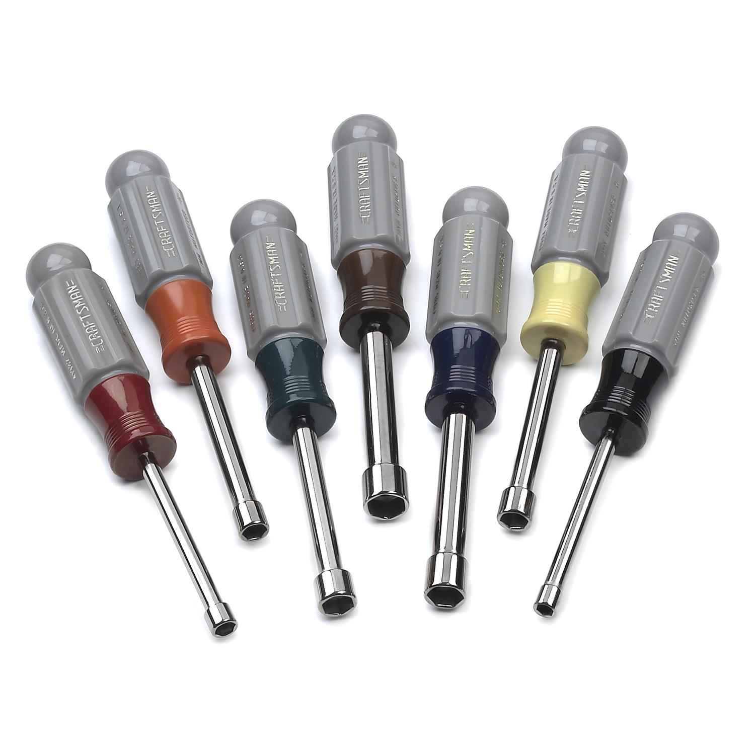 Craftsman Multi Size in. Metric Nut Driver Set 2.9 in. L 7 pc Mfr CMHT65121 Ace Hardware