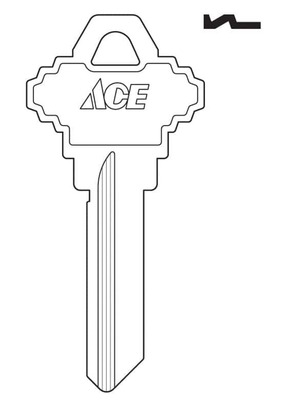 Ace House/Office Key Blank Single For Schlage Locks - Ace Hardware