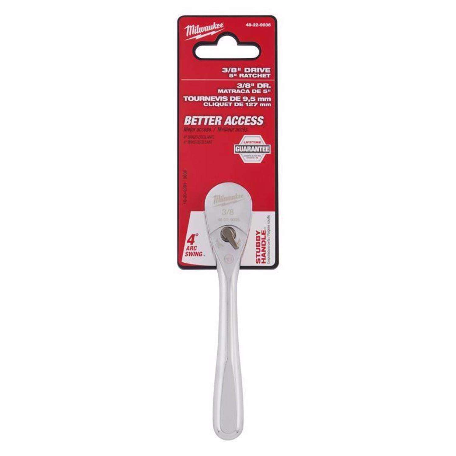 Milwaukee 3/8 in. drive SAE Ratchet 90 teeth - Ace Hardware