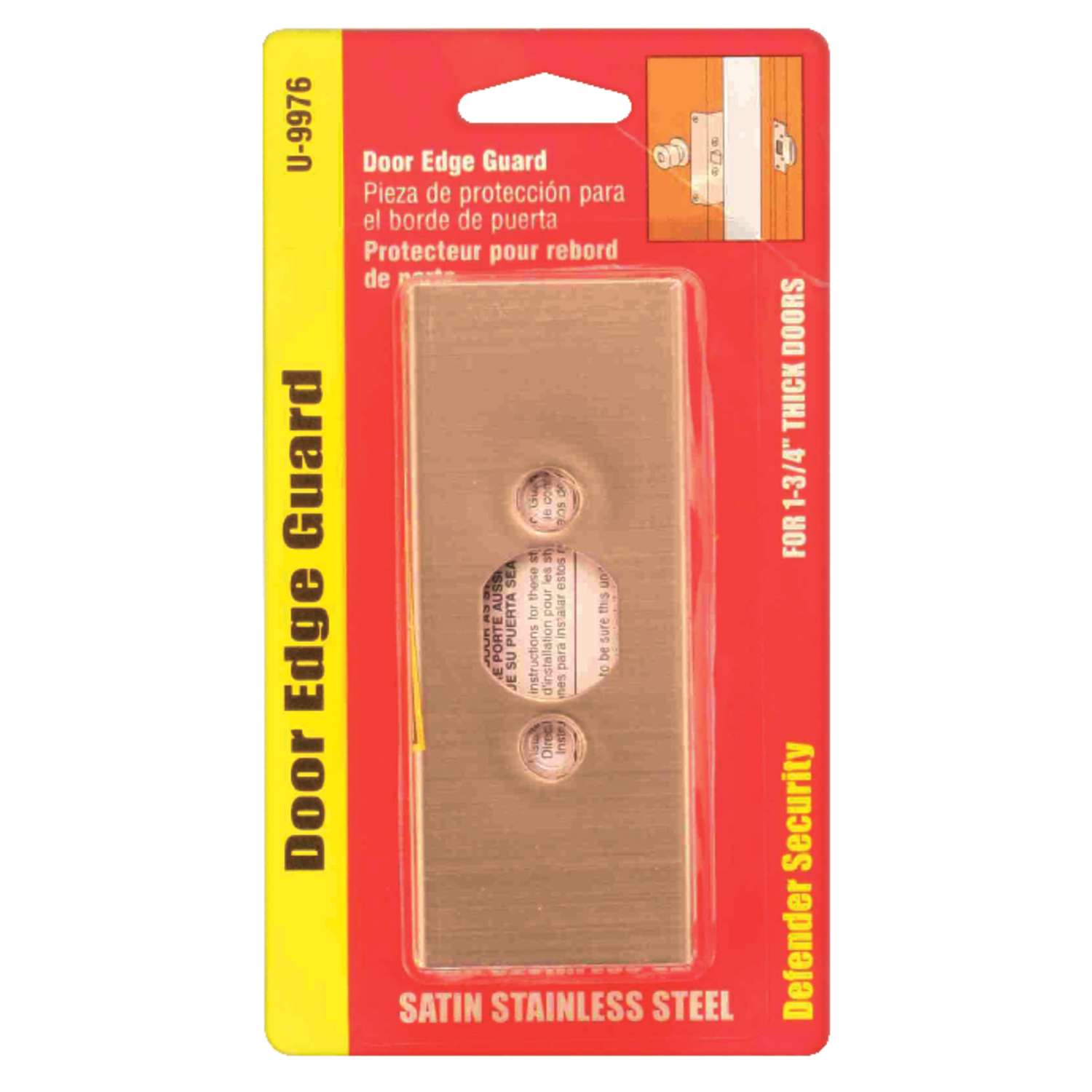 Prime-Line 4.5 in. H X 1 in. L Brushed Stainless Steel Stainless Steel ...