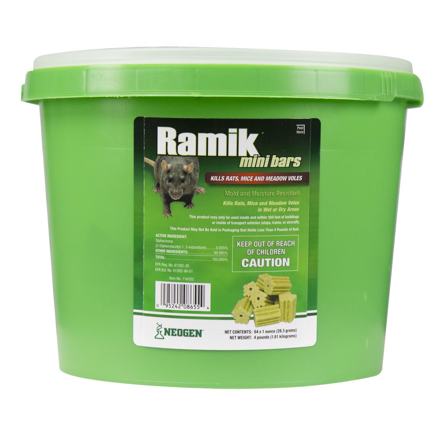 Ramik Toxic Fish-Flavored Pest Control Bar For Mice and Rats 4 lb 64 pk ...
