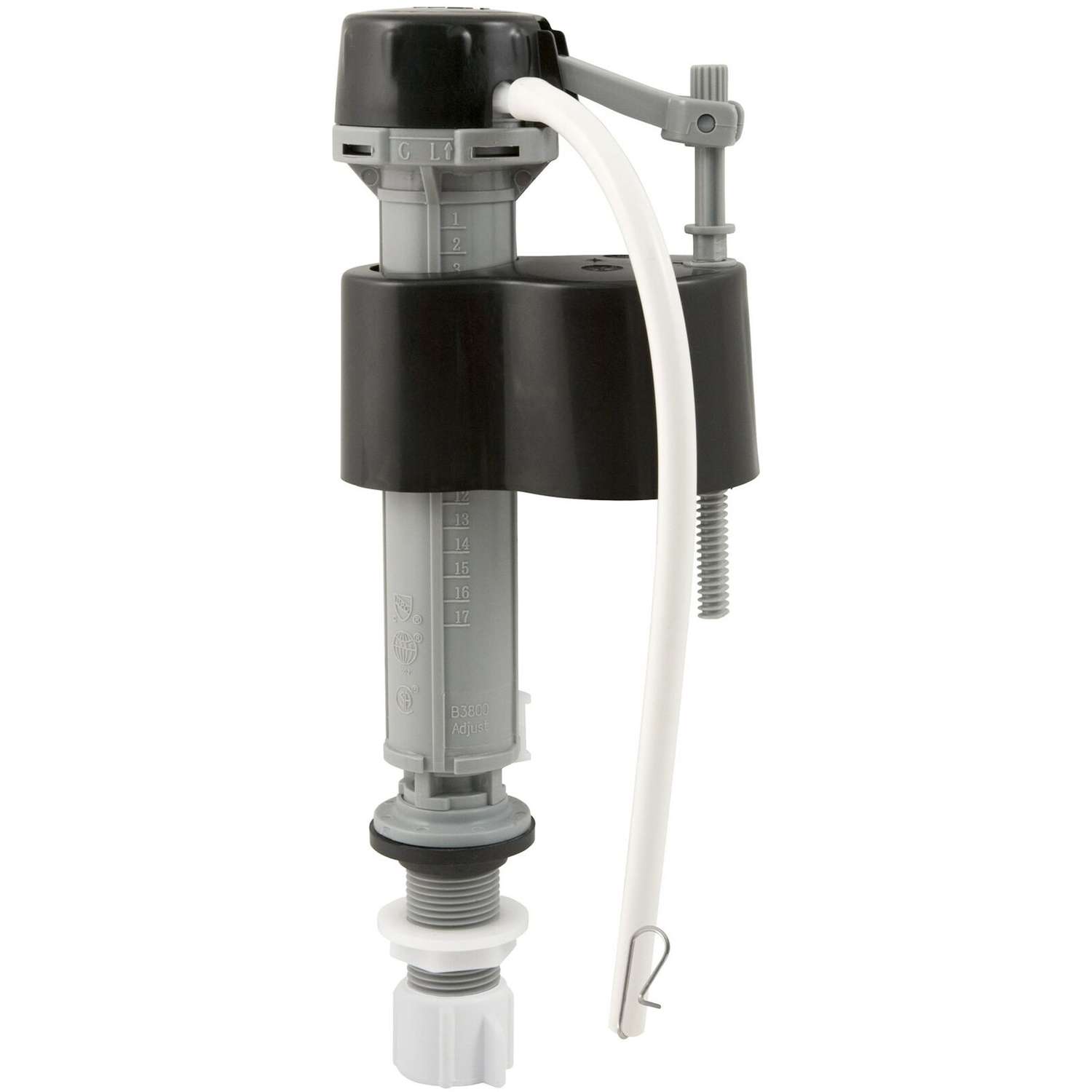 PlumbCraft Toilet Fill Valve Black/Gray Plastic - Ace Hardware