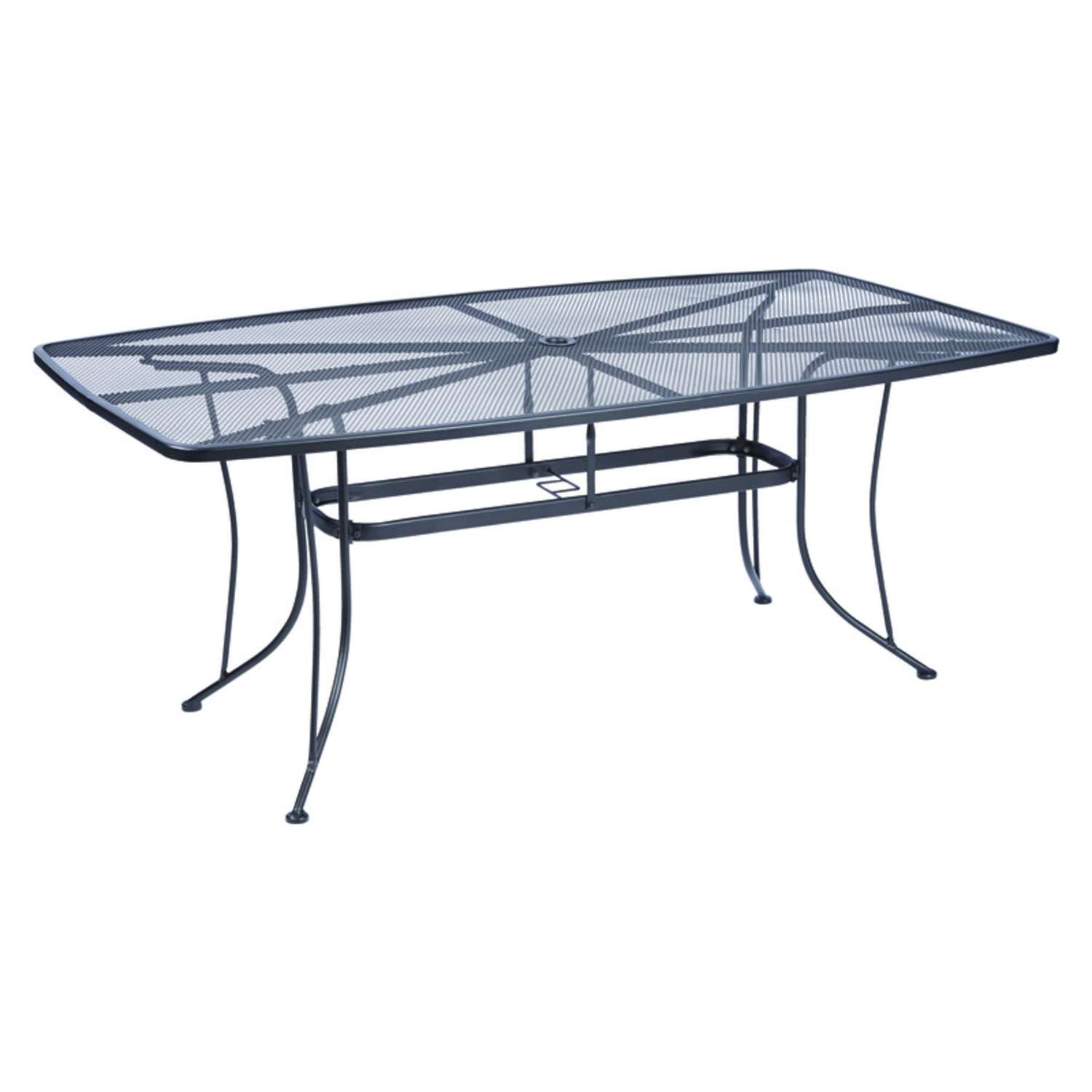 Living Accents Winston Black Rectangular Steel Dining Table - Ace Hardware