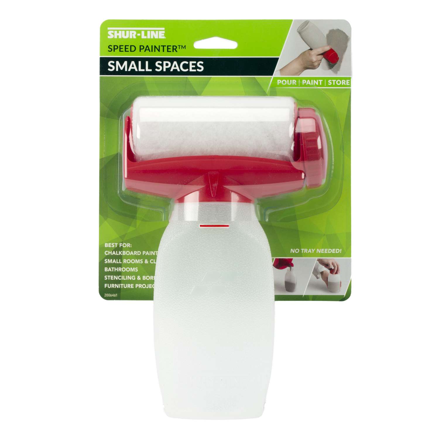 Shur-Line 4.5 in. W X 7.875 in. L Red/White Plastic/Polyethylene Touch ...