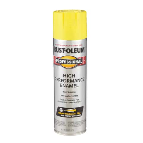 Rust-Oleum Professional Gloss Safety Yellow Spray Paint 15 oz - Ace ...