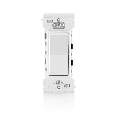 Leviton Decora Edge 15 amps Single Pole Rocker Rocker Switch White 1 pk ...