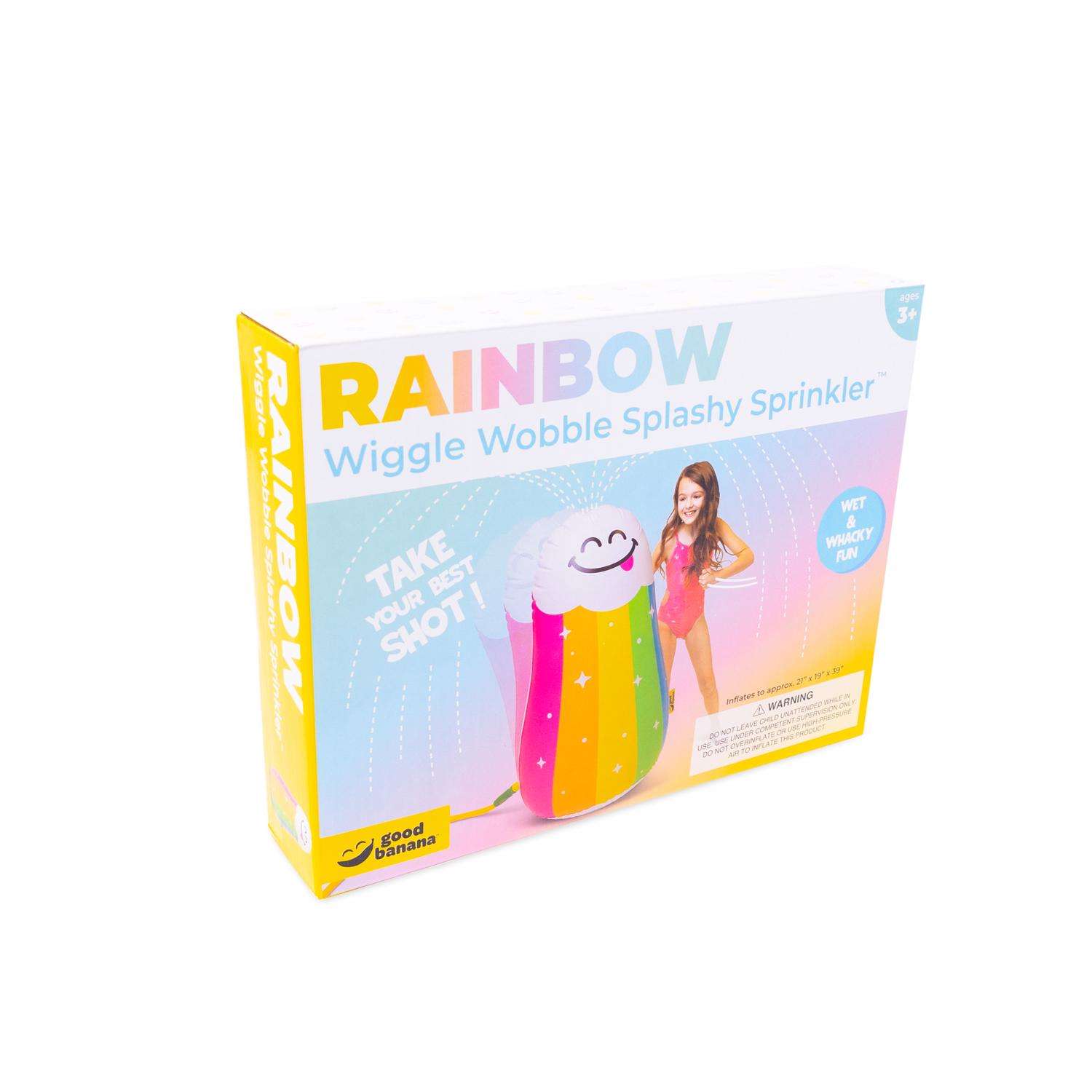 Good Banana Wiggle Wobble Multicolored PVC Inflatable Splashy Rainbow ...