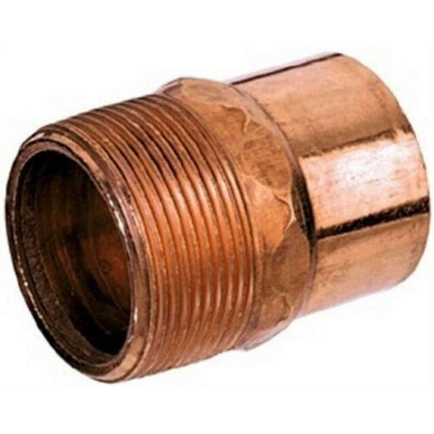 Mueller Streamline 1/2 in. Threaded x 1/2 in. Dia. MPT Wrought Copper ...