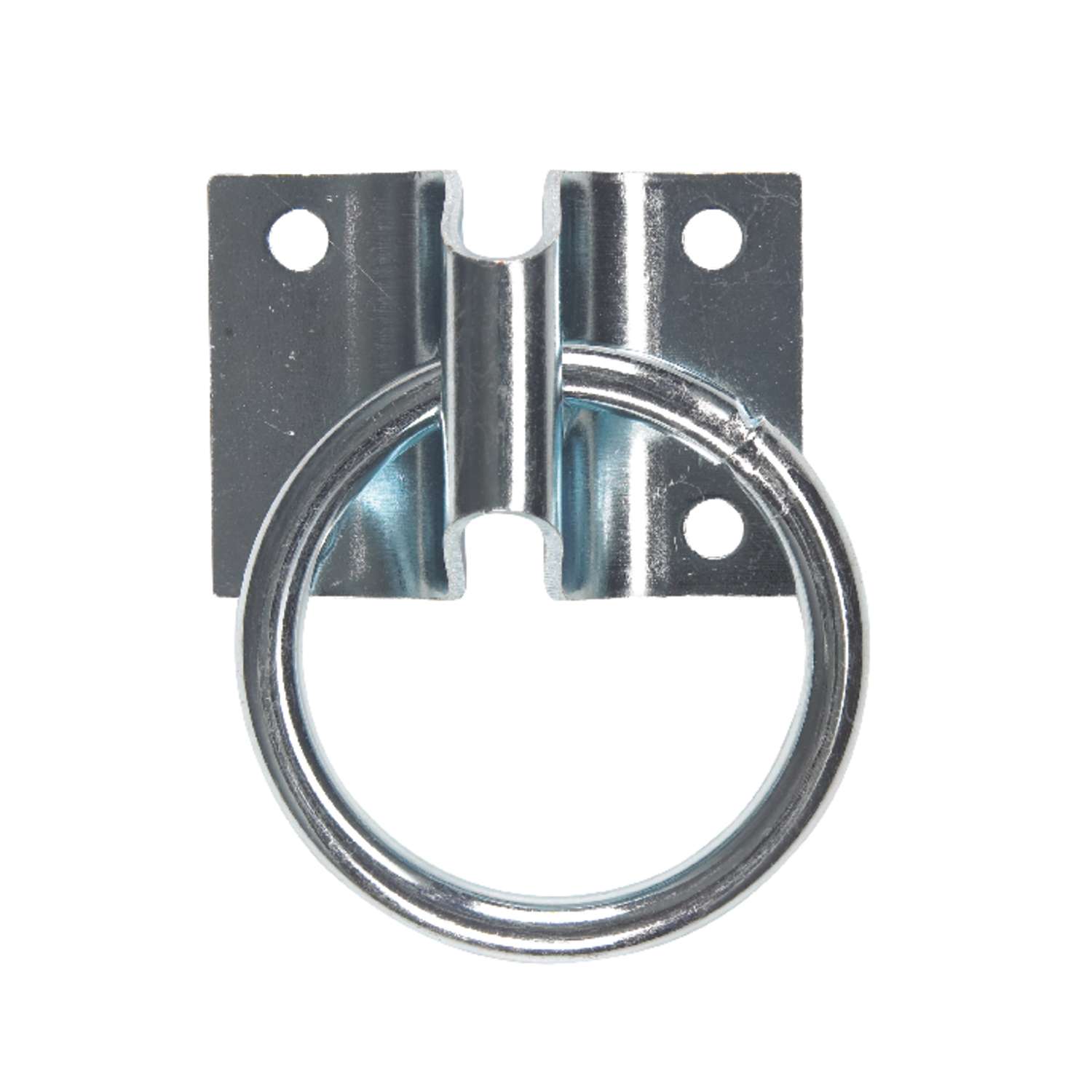 Hampton Small Zinc-Plated Silver Steel 1.875 in. L Hitching Ring 250 lb ...
