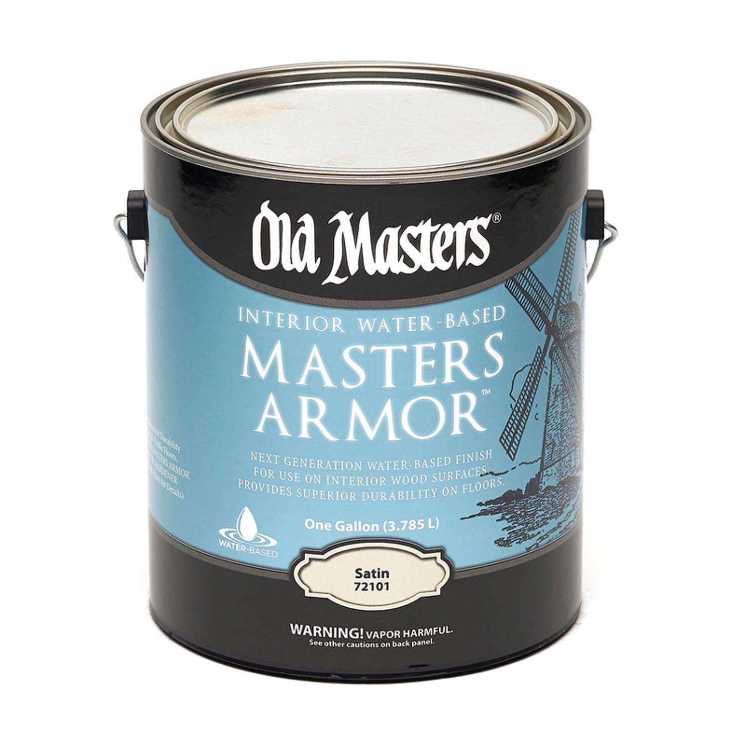 Old Masters Masters Armor Satin Clear Water-Based Floor Finish 1 gal ...