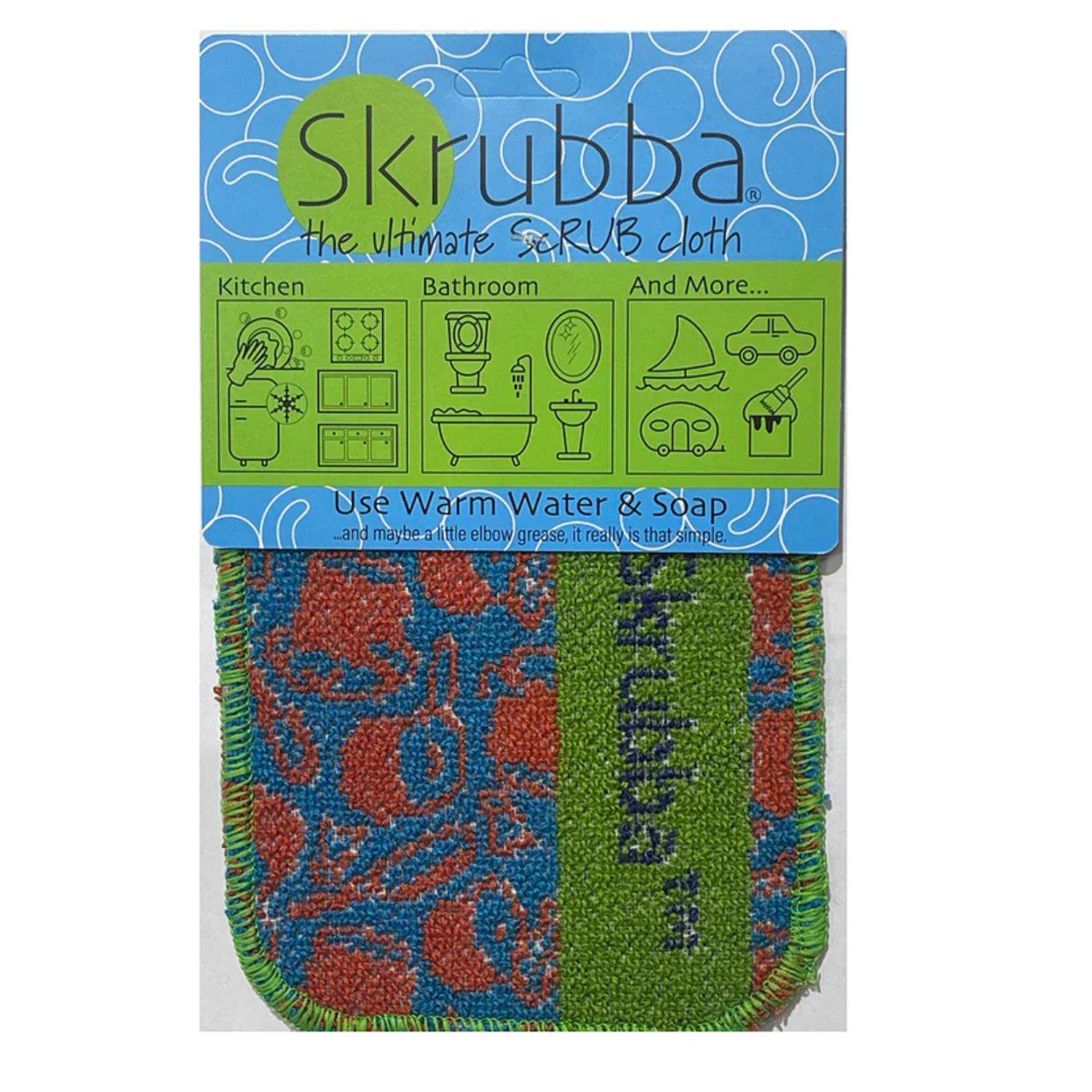 Wet IT Skrubba Cotton/Poly Scrubbing Cloth 6.375 in. W X 4.75 in. L 1 ...