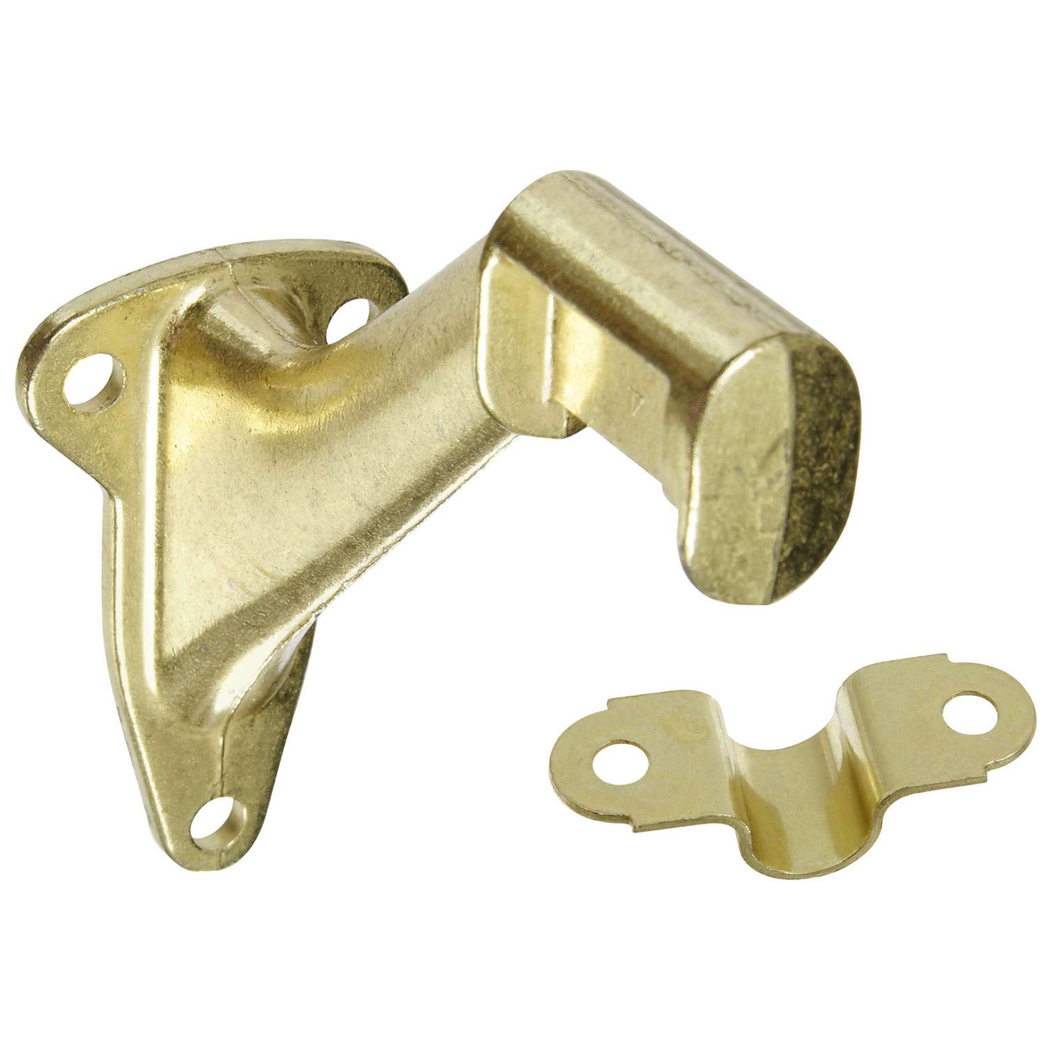National Hardware Gold Zinc Die Cast w/Steel Strap Handrail Bracket 3. ...