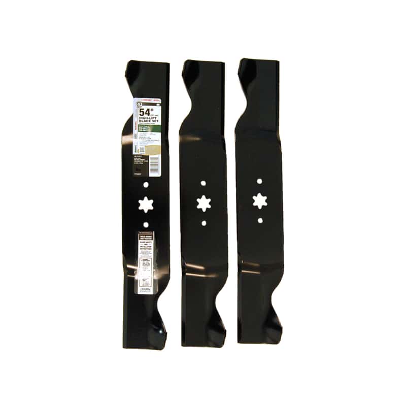 MTD Genuine Parts 54 in. 2-in-1 Mower Blade Set For Riding Mowers 3 pk ...