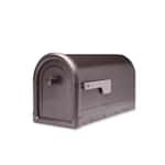 Architectural Mailboxes Roxbury Galvanized Steel Post Mounted Rubbed ...