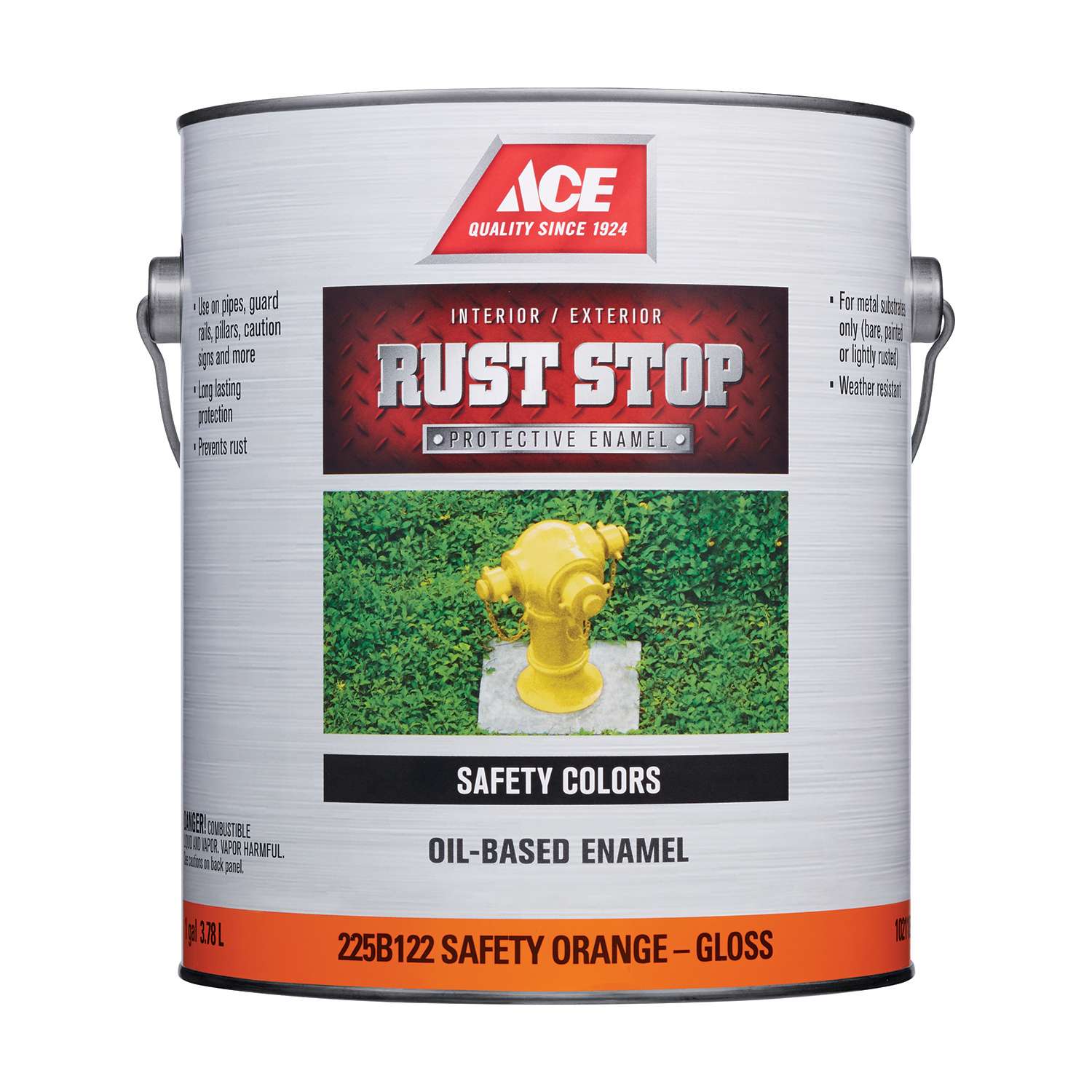 Ace Rust Stop Indoor and Outdoor Gloss Safety Orange Oil-Based Enamel ...