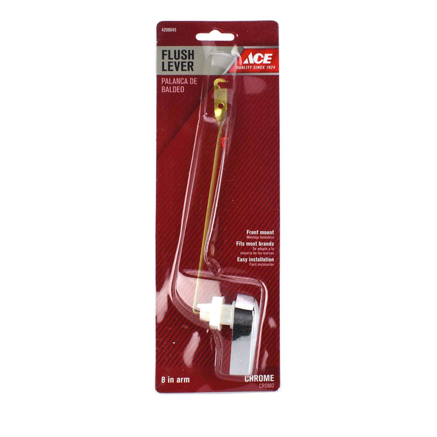 Ace Flush Lever Silver/White Chrome Plated Plastic For Universal - Ace ...