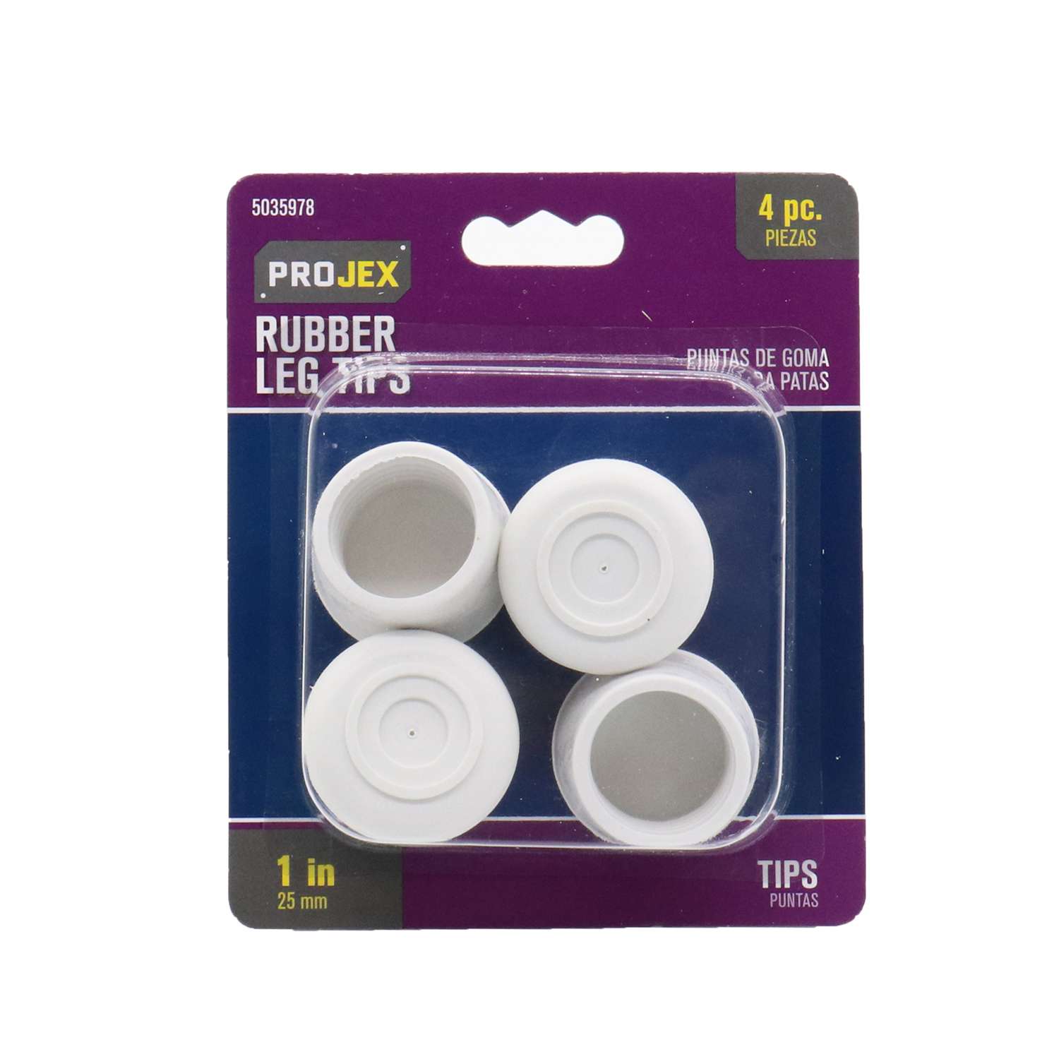 Projex Rubber Leg Tip Off-White Round 1 in. W 4 pk Mfr# P0054 - Ace ...