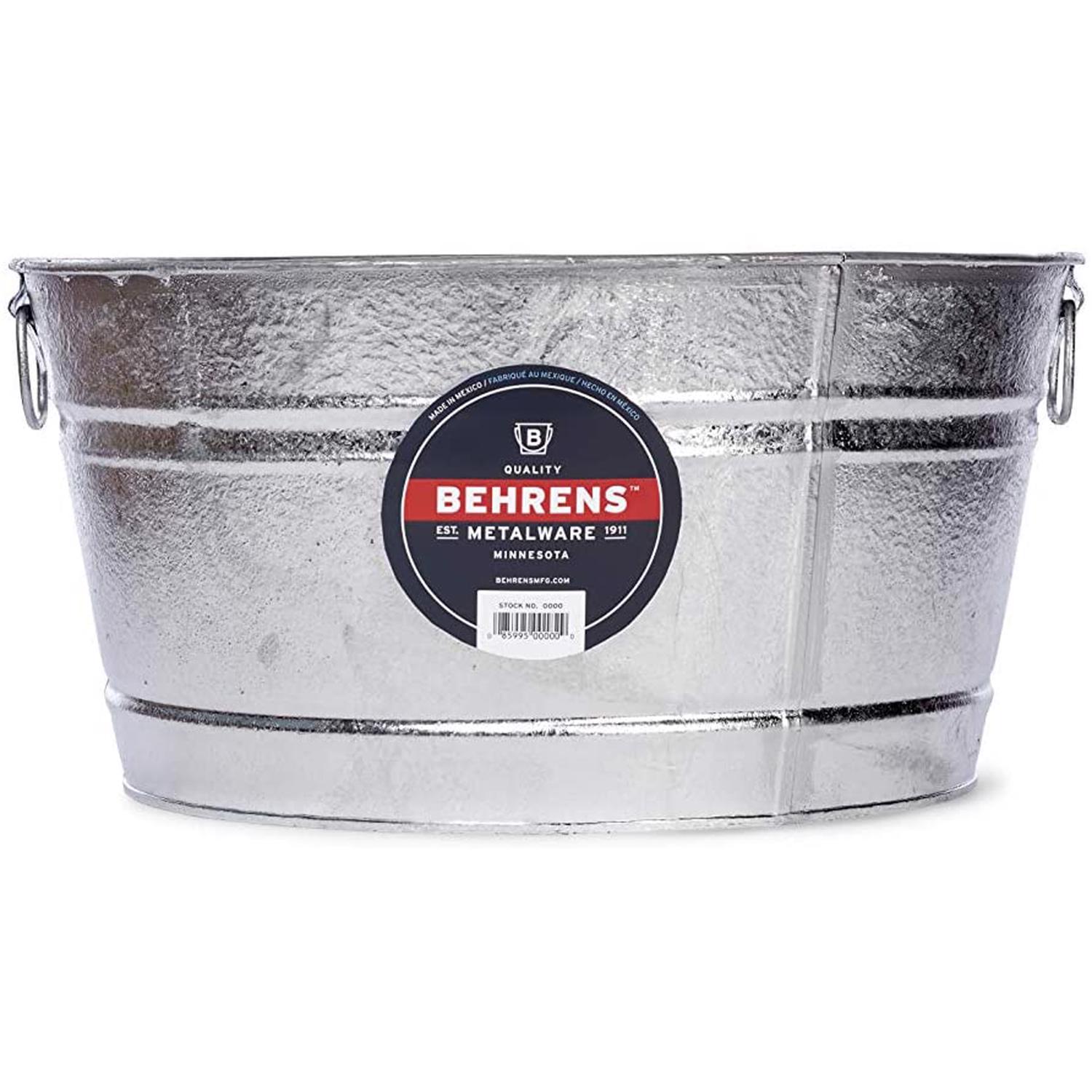 Behrens 9 gal Steel Tub Round Mfr# 0B - Ace Hardware