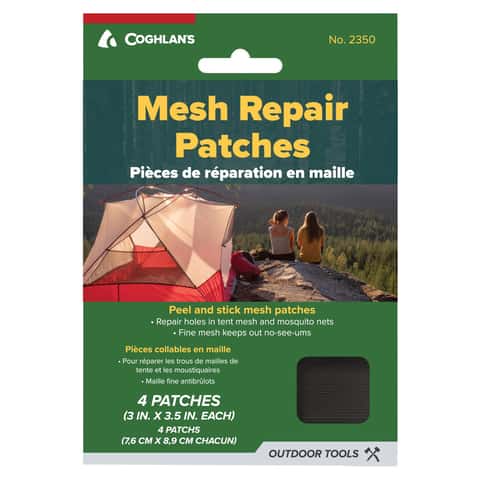 Coghlans Black Tent Screen Patches 3.5 in. H X 3 in. L 4 pk Mfr# 2350 ...