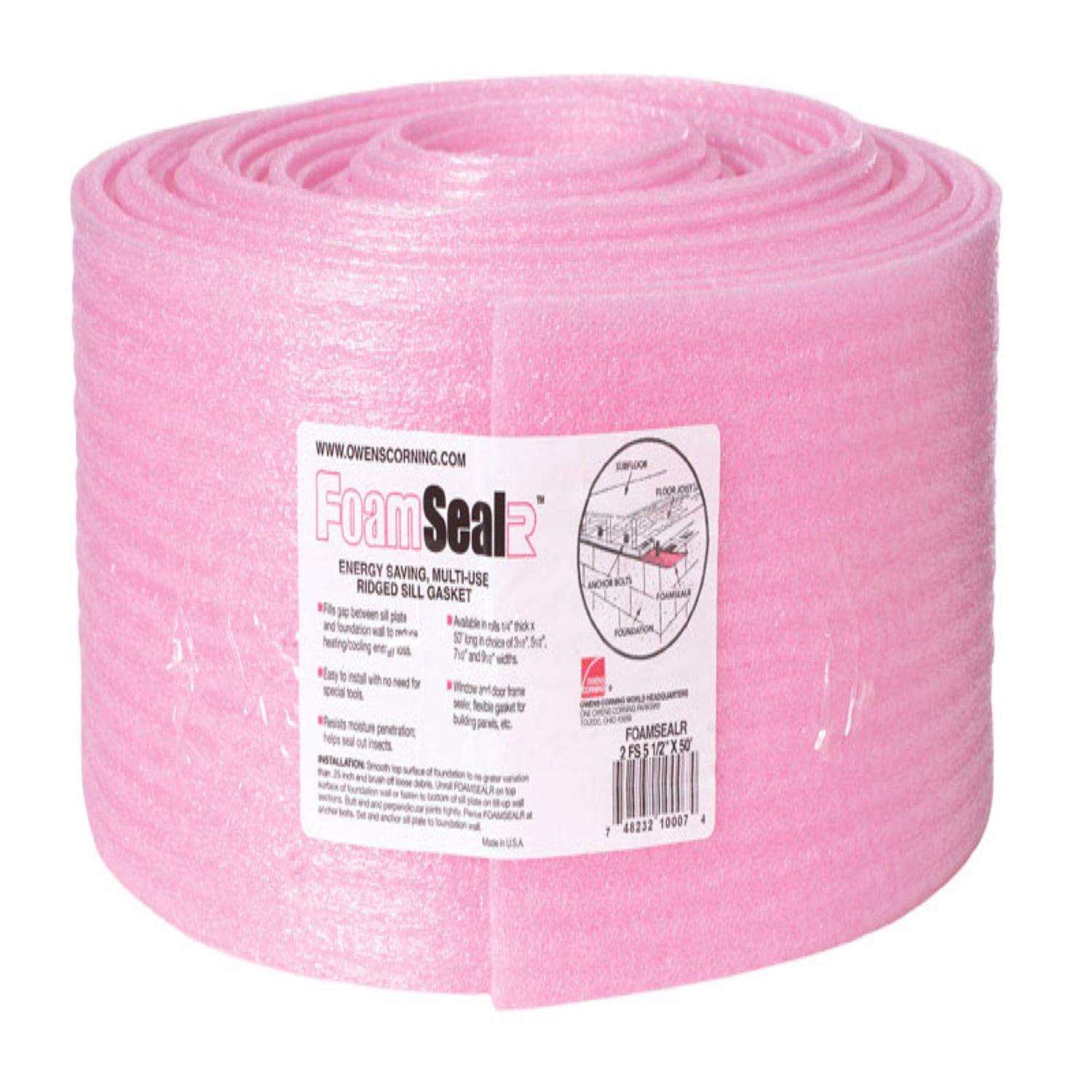 Owens Corning ProPink ComfortSeal 7.5 in. W X 50 ft. L Unfaced Ridged ...