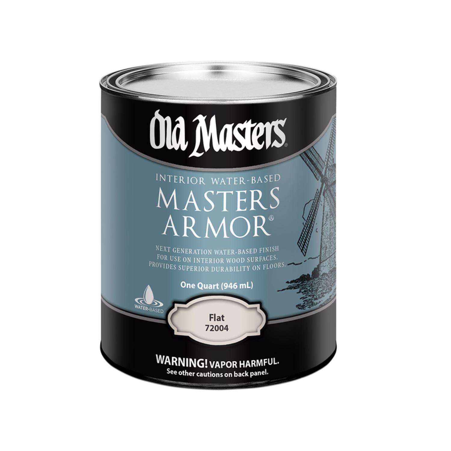 Old Masters Masters Armor Flat Clear Water-Based Floor Finish 1 qt ...