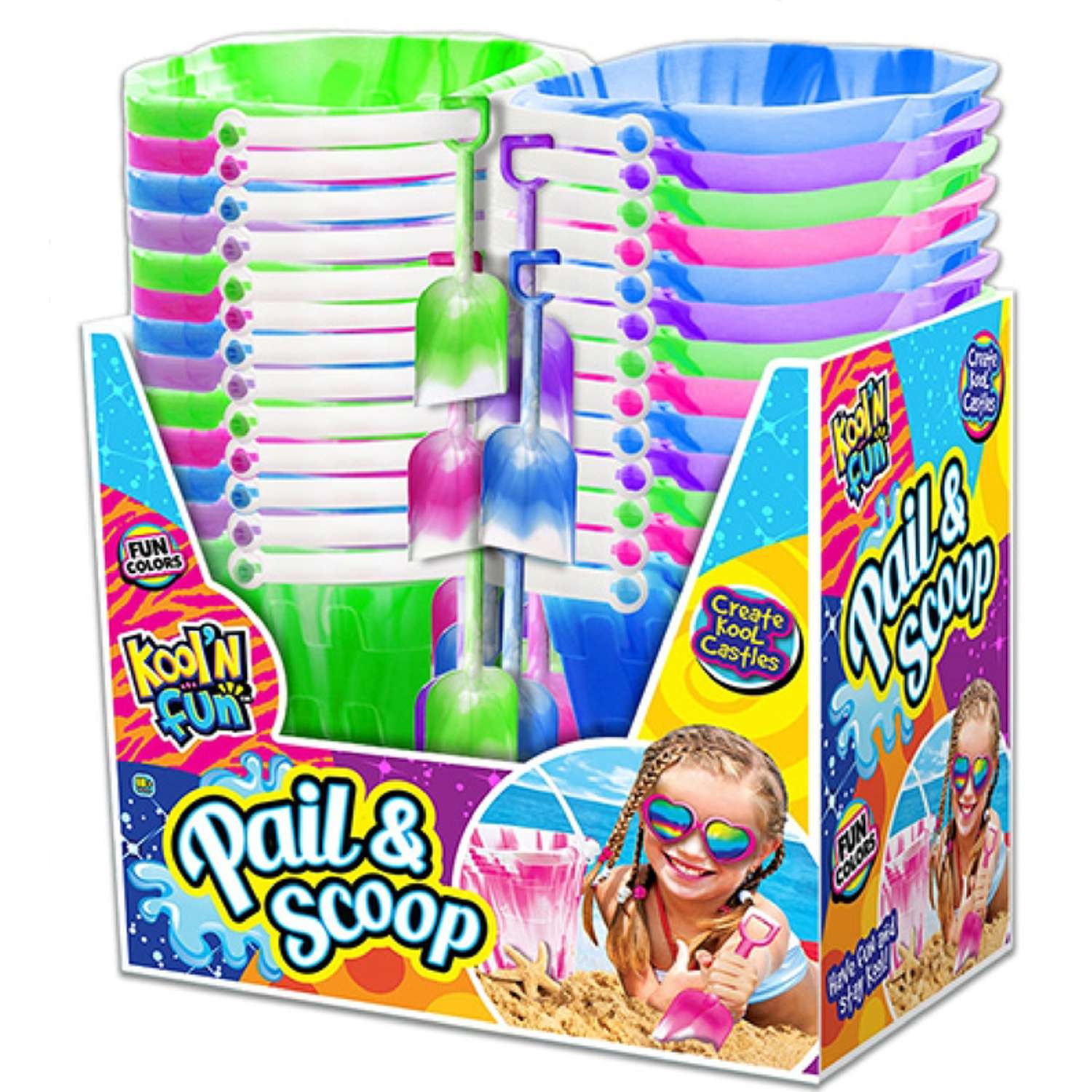 Ja-Ru Kool'N Fun Pail and Scoop Plastic Assorted 2 pc - Ace Hardware