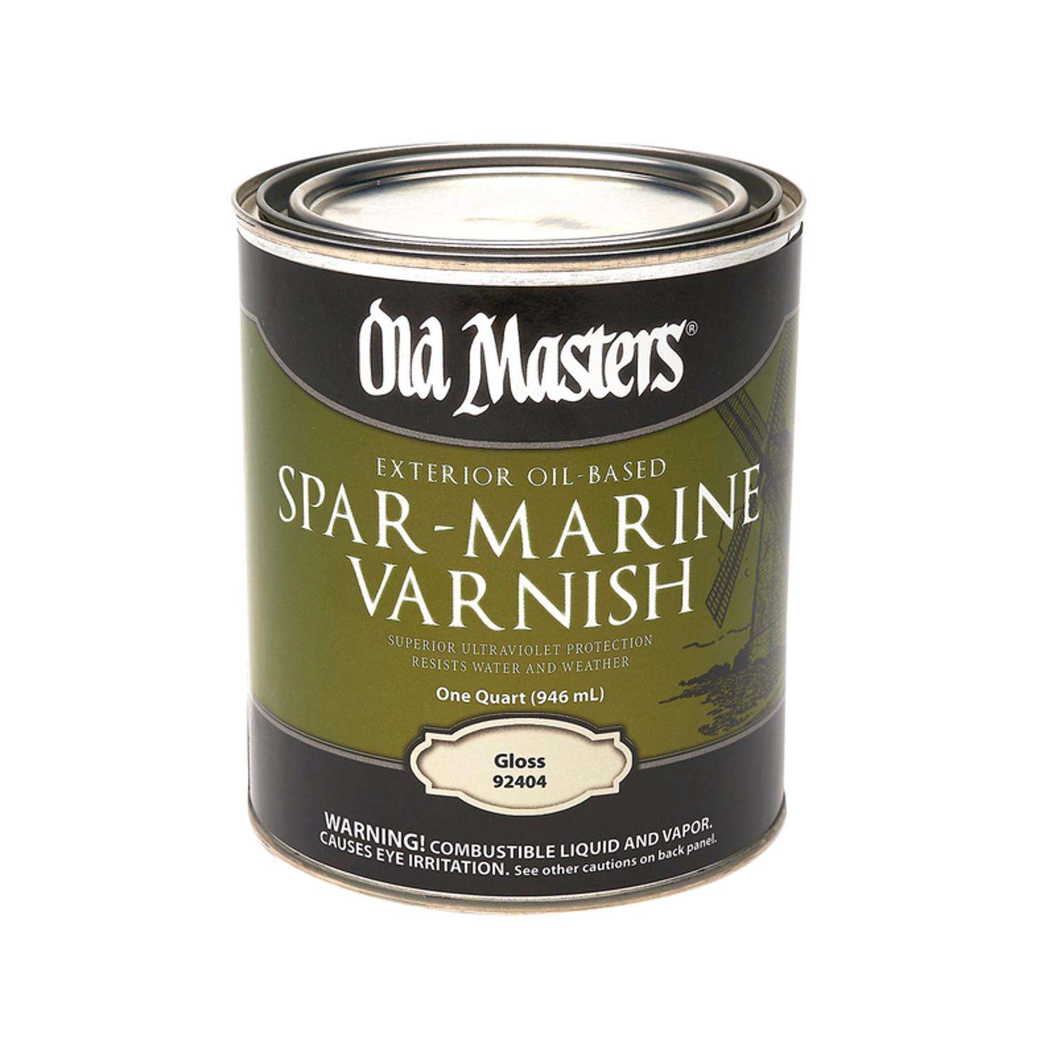 Old Masters Gloss Clear Oil-Based Marine Spar Varnish 1 qt - Ace Hardware