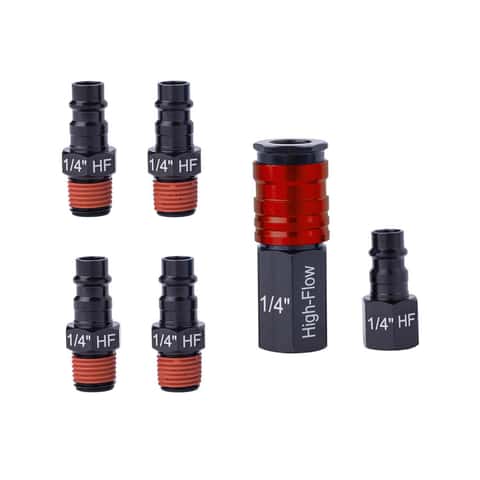 Craftsman Aluminum Air Coupler and Plug Set 1/4 in. 6 pc - Ace Hardware