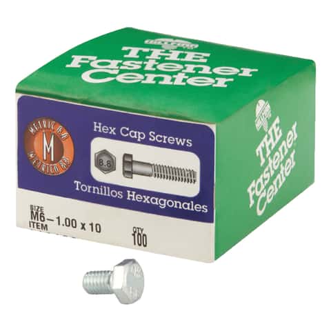 Hillman M6-1.00 mm D X 10 mm L Heat Treated Steel Hex Head Cap Screw ...